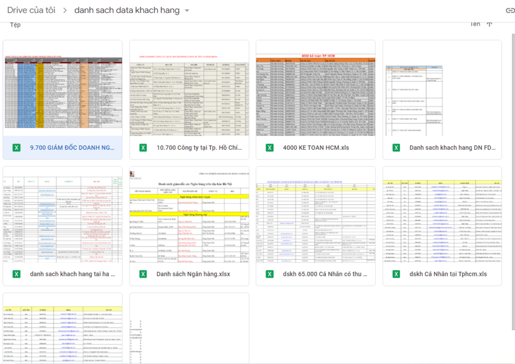 Danh sách data khách hàng miễn phí【2026】